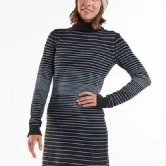 Title nine | Dresses | Title Nine Turtle Neck Sweater Dress Striped ...